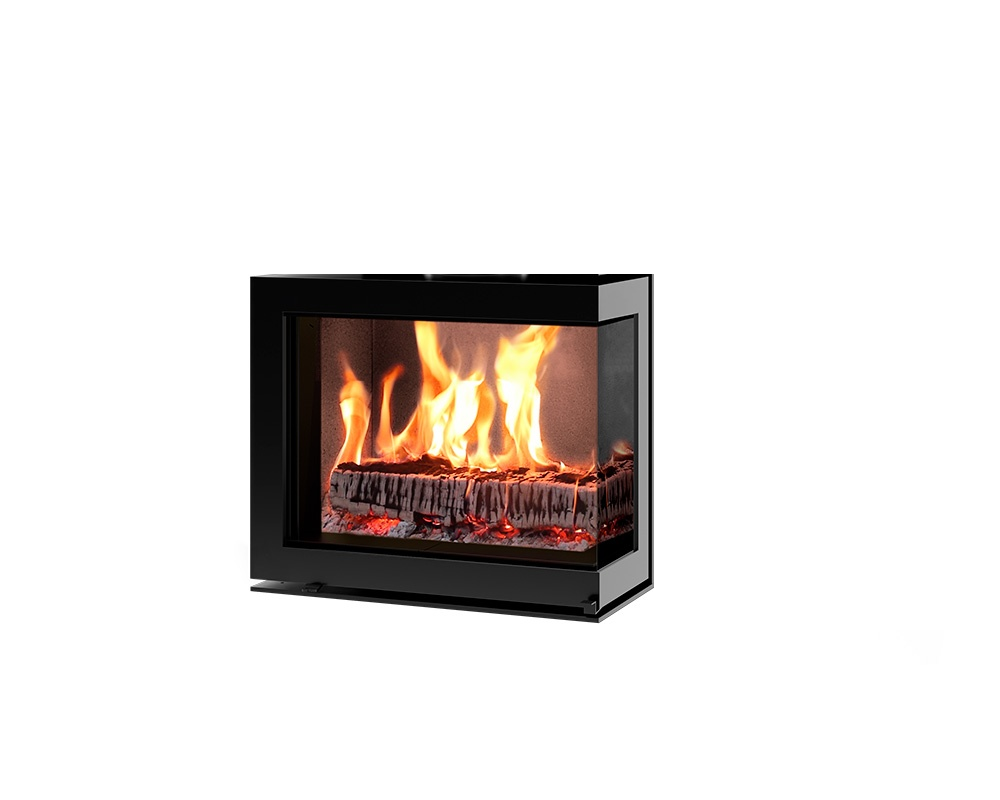 Chimenea de leña VENUS 850 v24 esquinera